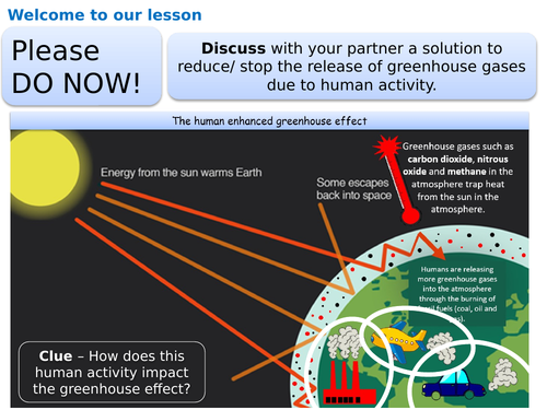 KS3 Geography Climate Change. L5. Renewable and nonrenewable energy ...