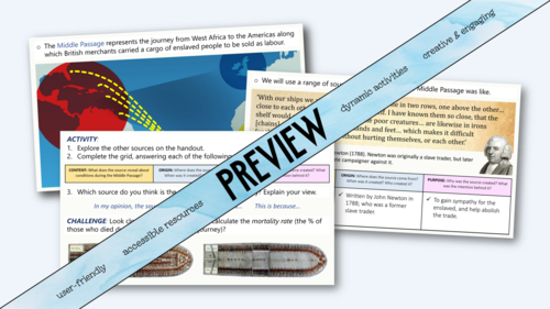 Experiences of Slavery - The Middle Passage | Teaching Resources