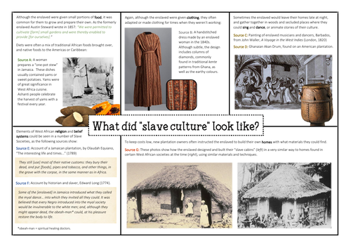 Experiences of Slavery - Resisting Slavery | Teaching Resources