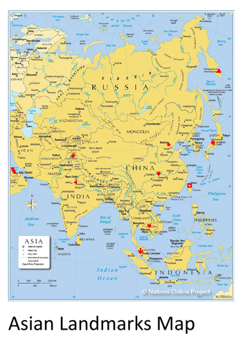 Asian Landmarks Quiz | Teaching Resources