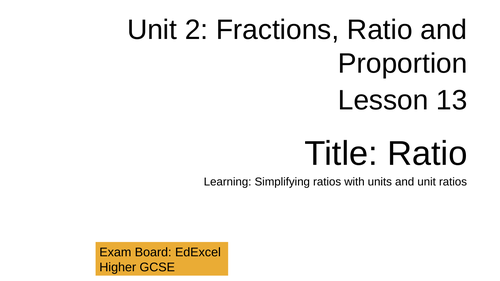 Chapter 2 - Fractions, Ratio and Proportion - Edexcel GCSE Maths Higher ...