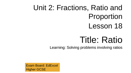 Chapter 2 - Fractions, Ratio and Proportion - Edexcel GCSE Maths Higher ...