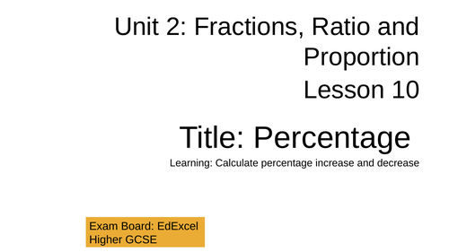 Chapter 2 - Fractions, Ratio and Proportion - Edexcel GCSE Maths Higher ...
