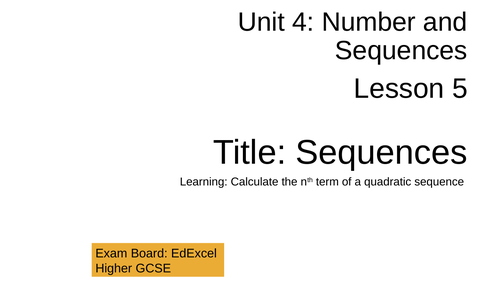 Chapter 4 - Number and Sequences - Edexcel GCSE Maths Higher Tier ...