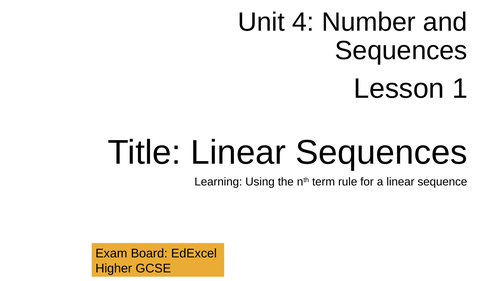 Chapter 4 - Number and Sequences - Edexcel GCSE Maths Higher Tier ...