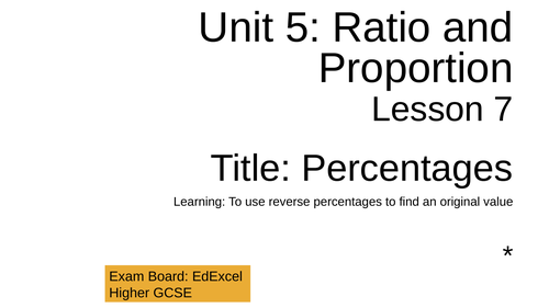 Chapter 5 - Ratio and Proportion - Edexcel GCSE Maths Higher Tier ...