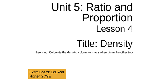 Chapter 5 - Ratio and Proportion - Edexcel GCSE Maths Higher Tier ...