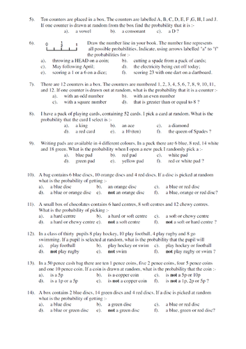 Chapter 13 - Probability - Edexcel GCSE Maths Higher Tier | Teaching ...