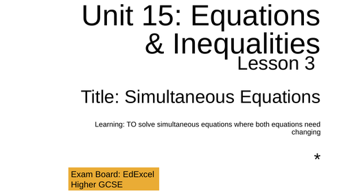 Chapter 15 - Equations and Inequalities - Edexcel GCSE Maths Higher ...