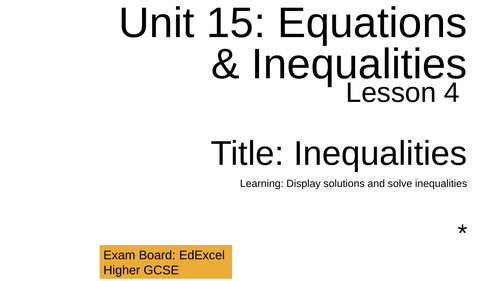 Chapter 15 - Equations and Inequalities - Edexcel GCSE Maths Higher ...
