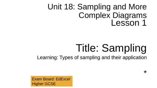Chapter 18 - Sampling and More Complex Diagrams - Edexcel GCSE Maths ...