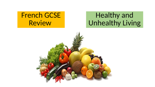 French GCSE Healthy and unhealthy living | Teaching Resources