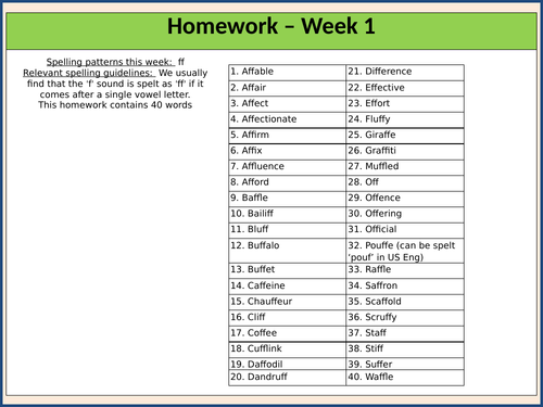 A years worth of English Homework - Year 7 | Teaching Resources