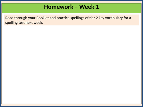 A years worth of English Homework - Year 8 | Teaching Resources