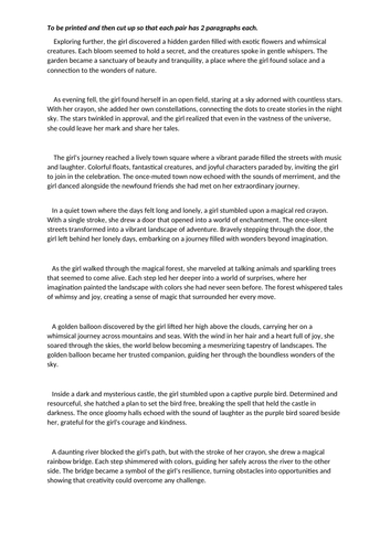 Year 3 Diary Entry - Aaron Becker - Journey Picture Book | Teaching ...