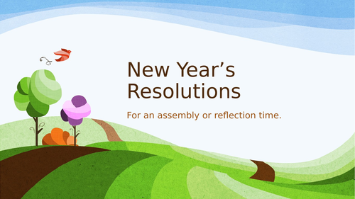 New Year’s Resolution PowerPoint | Teaching Resources