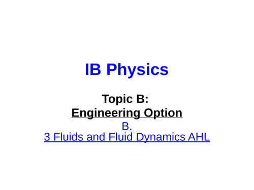 IBDP Physics - Engineering Option | Teaching Resources