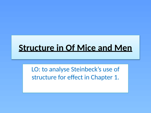 Of Mice and Men | Teaching Resources