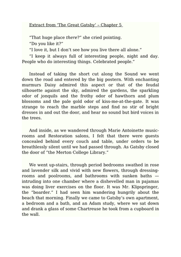 Of Mice and Men Extract Comparison | Teaching Resources