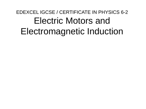 IGCSE Edexcel - Chapter 6 - Magnetism and Electromagnetism ...