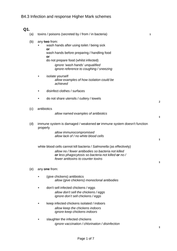 AQA Biology Paper 1 Revision materials GCSE | Teaching Resources