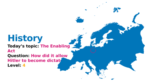 History - The Enabling Act 1933 | Teaching Resources