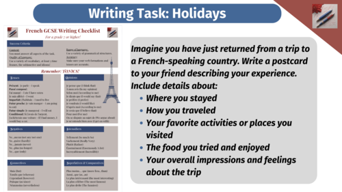 FRENCH GCSE Higher Level Structures | Teaching Resources