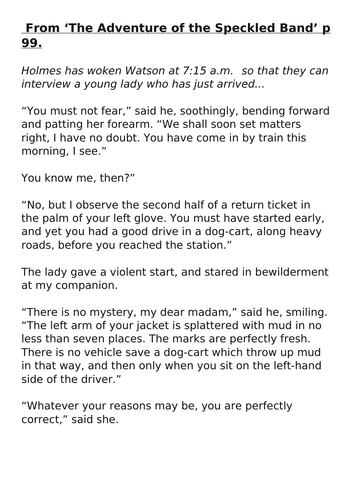 Year 6 - Full Writing Unit - Sherlock Holmes - Mystery | Teaching Resources