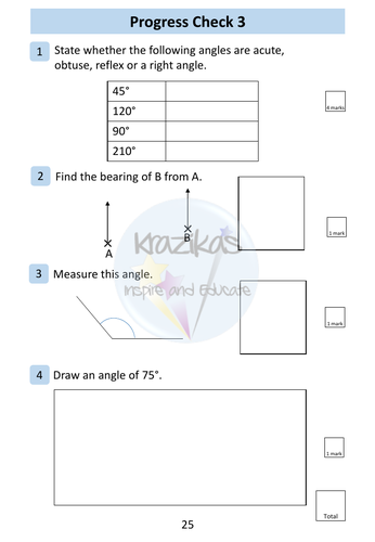 Level 1 Functional Skills Maths - Angles and Bearings - Workbook ...
