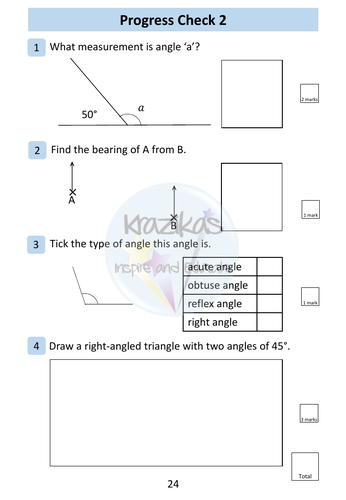Level 1 Functional Skills Maths - Angles and Bearings - Workbook ...