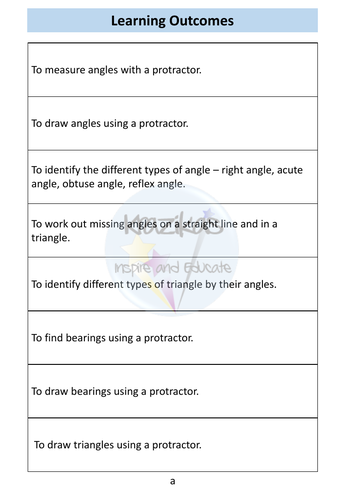 Level 1 Functional Skills Maths - Angles and Bearings - Workbook ...