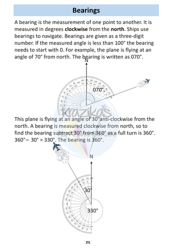 Level 1 Functional Skills Maths - Angles and Bearings - Workbook ...