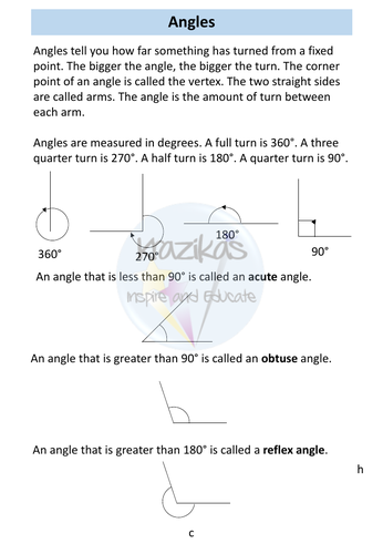 Level 1 Functional Skills Maths - Angles and Bearings - Workbook ...