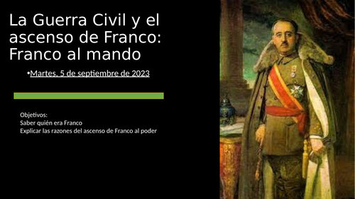 La Guerra Civil y Franco: Resources pack (Year 13) | Teaching Resources