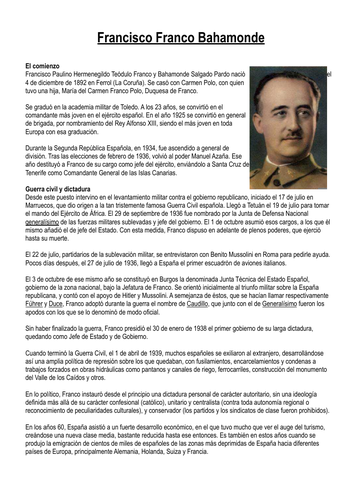 La Guerra Civil y Franco: Resources pack (Year 13) | Teaching Resources