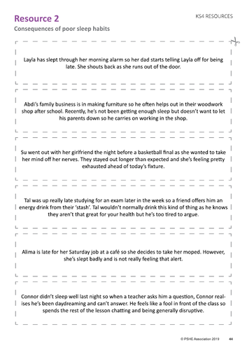 Healthy Sleep | Teaching Resources