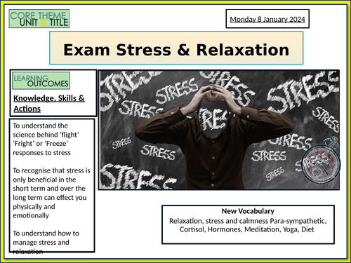 Exam stress and relaxation-pshee | Teaching Resources