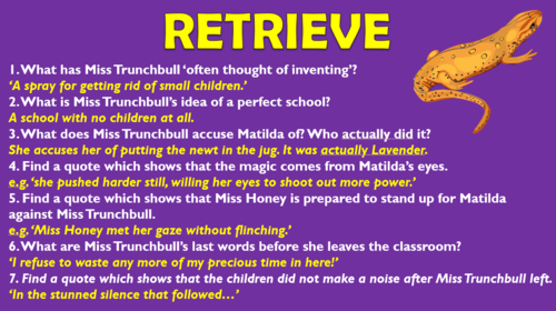 Matilda - Chapters 14 and 15 - Double Lesson! | Teaching Resources