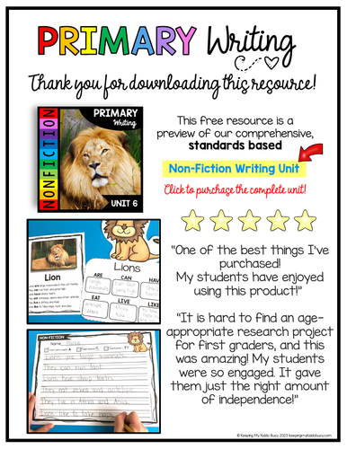 Zoo Animals Research Report - Tiger Reports - Nonfiction Read and ...