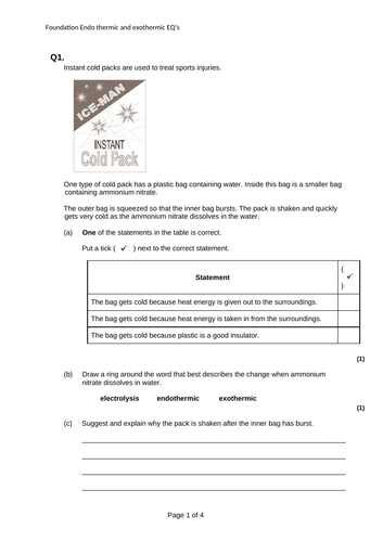 Energy changes complete unit AQA | Teaching Resources