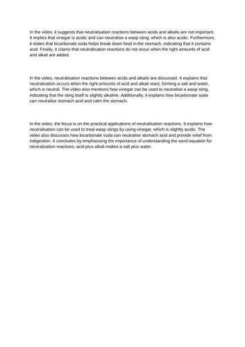 Chemical changes complete unit AQA | Teaching Resources