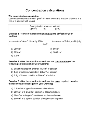 Chemical changes complete unit AQA | Teaching Resources