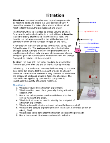 Chemical changes complete unit AQA | Teaching Resources