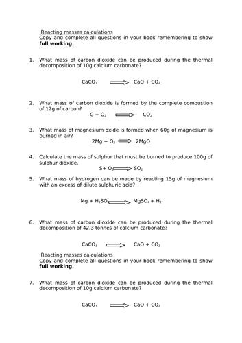 Chemical changes complete unit AQA | Teaching Resources