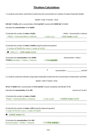 Chemical changes complete unit AQA | Teaching Resources