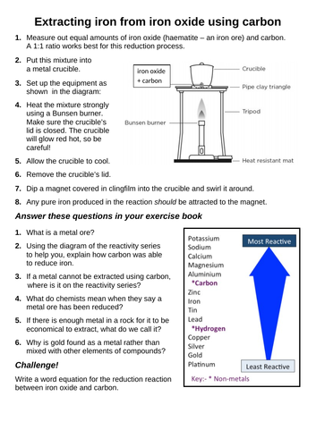 Chemical changes complete unit AQA | Teaching Resources