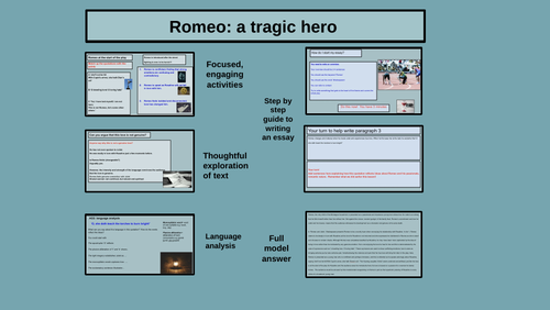 Romeo: a tragic hero. Revision lesson with full model answer Edexcel ...
