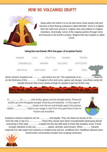 Volcanoes, Layers of the Earth and Tectonic plates | Teaching Resources
