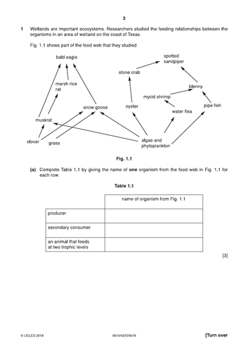 Organisms and Their Environment - Past Paper Question Pack | Teaching ...
