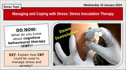 A-Level Psychology - STRESS INOCULATION THERAPY AS A WAY OF MANAGING ...
